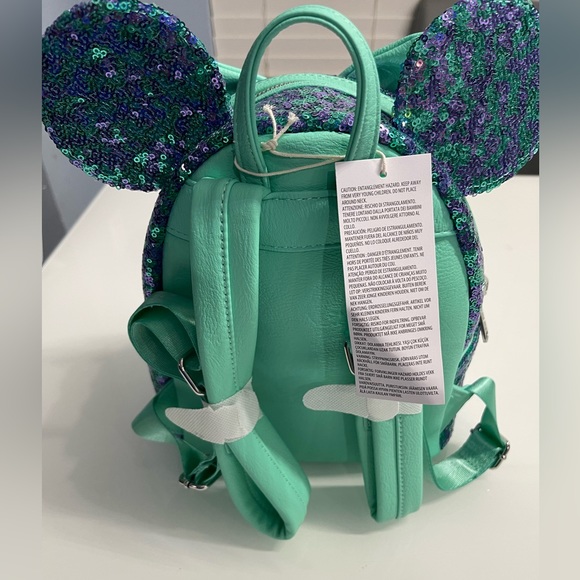 Loungefly | Bags | 223 Disney Parks Loungefly Teal Green Purple ...